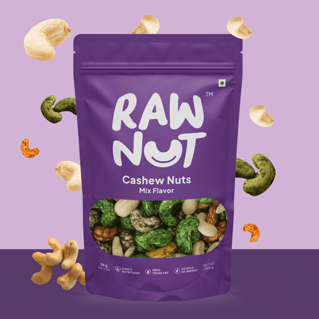Buy Mix Flavored Cashew Nuts – 200g | RawNut